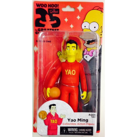 Figurka Yao Ming - The Simpsons 25th Anniversary Action Figure Series 1 ...